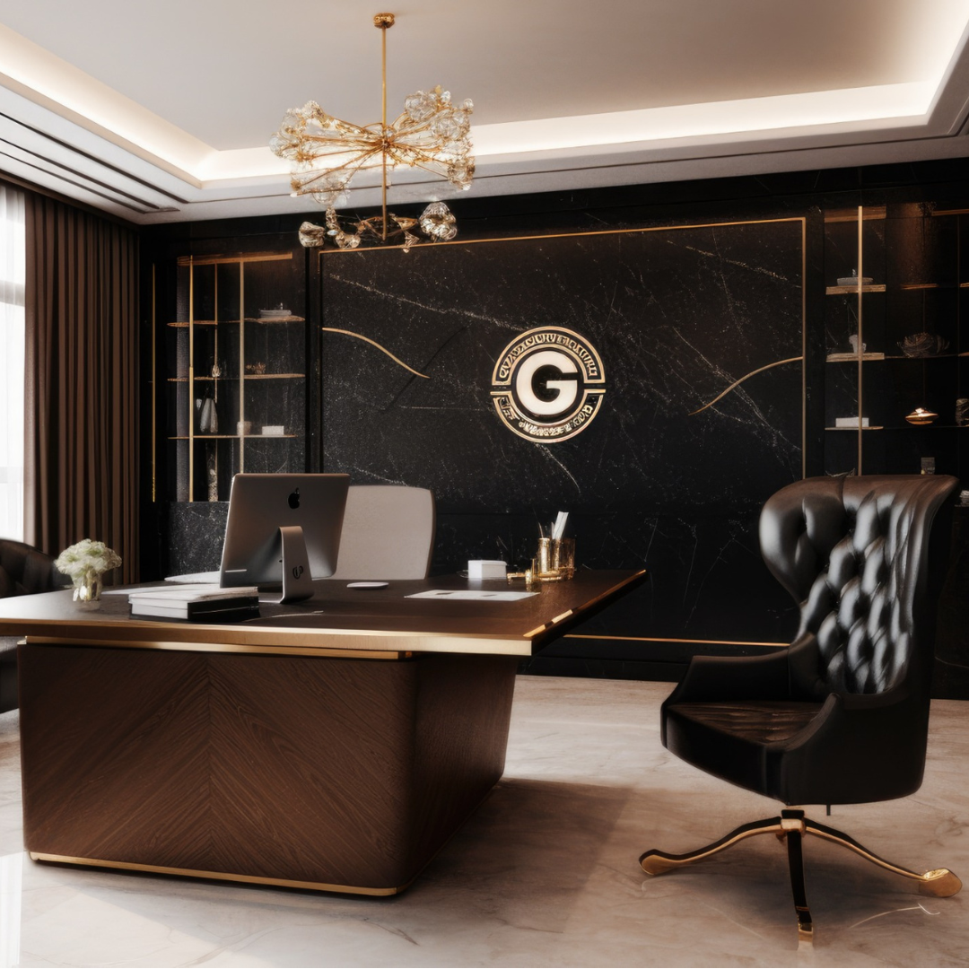 Ceo Office Interior Designs White CEO Office Interior Design Stock